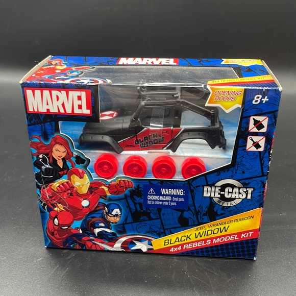 Marvel | Toys | 220 Marvel Black Widow Jeep Wrangler Rubicon Model Kit ...